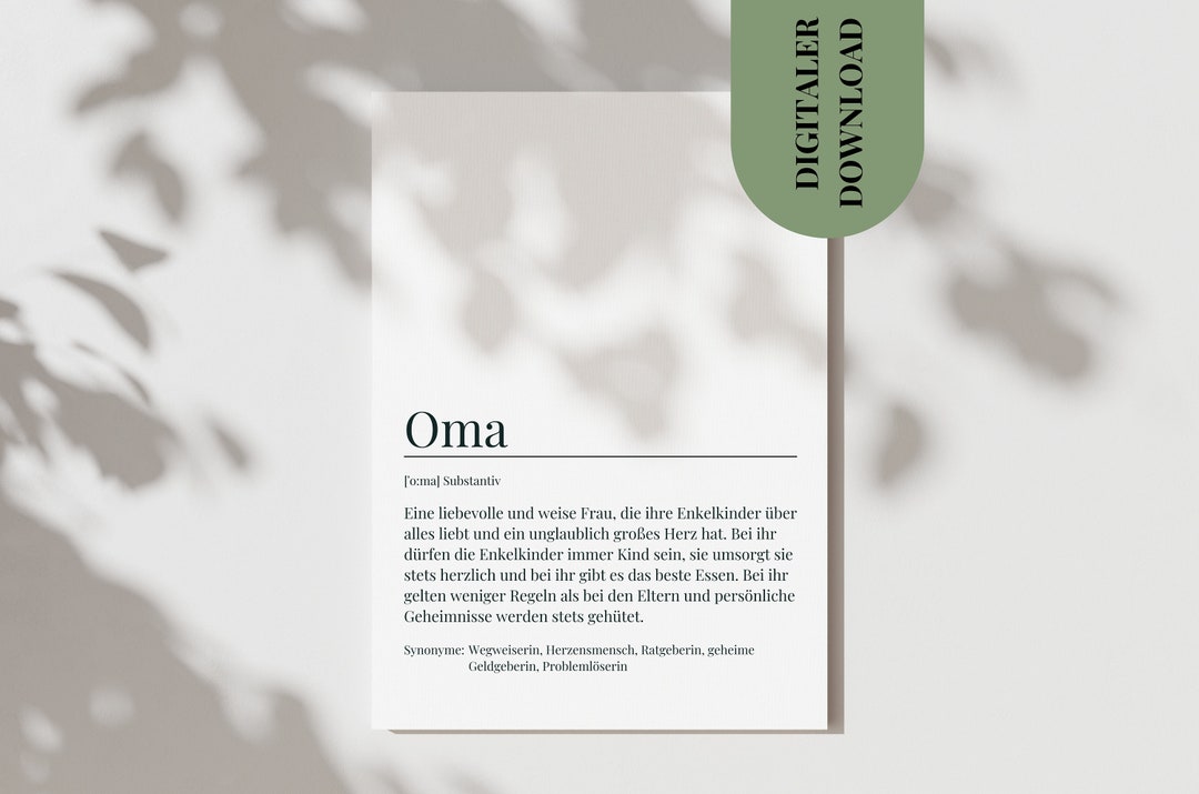 Postcard Grandma Poster Grandma Digital Card Grandma Gift Mother's Day ...