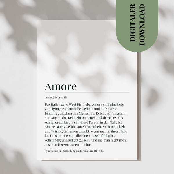 More amore per favore - Etsy.de