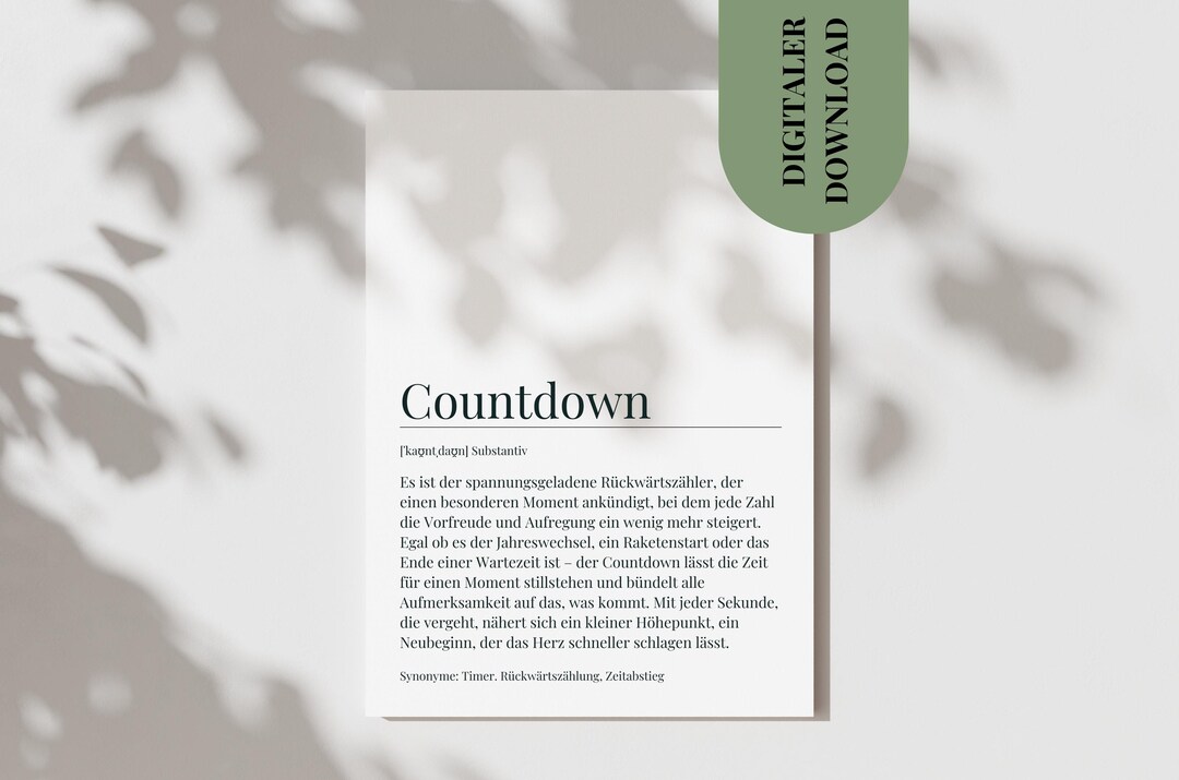 Postcard Countdown Card Definition Countdown Until Wedding Retirement ...