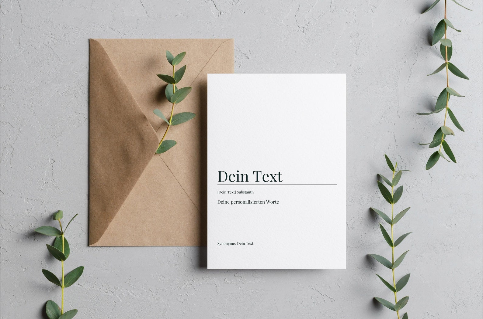Personalized Definition Card Personal Gift in Your Own Words ...