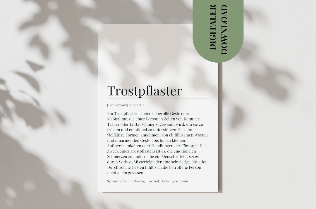 Postcard Consolation Definition Card Encouragement Card for Hard Times ...