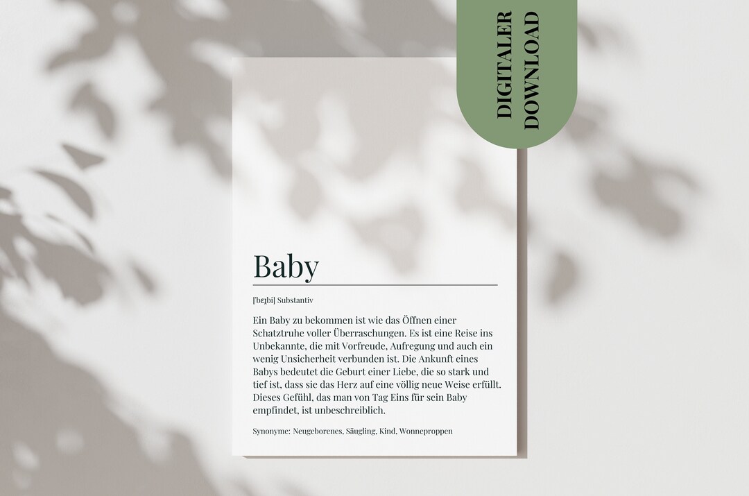 Digital Card Baby Birth Gift Pregnancy Announcement Baby Gift ...