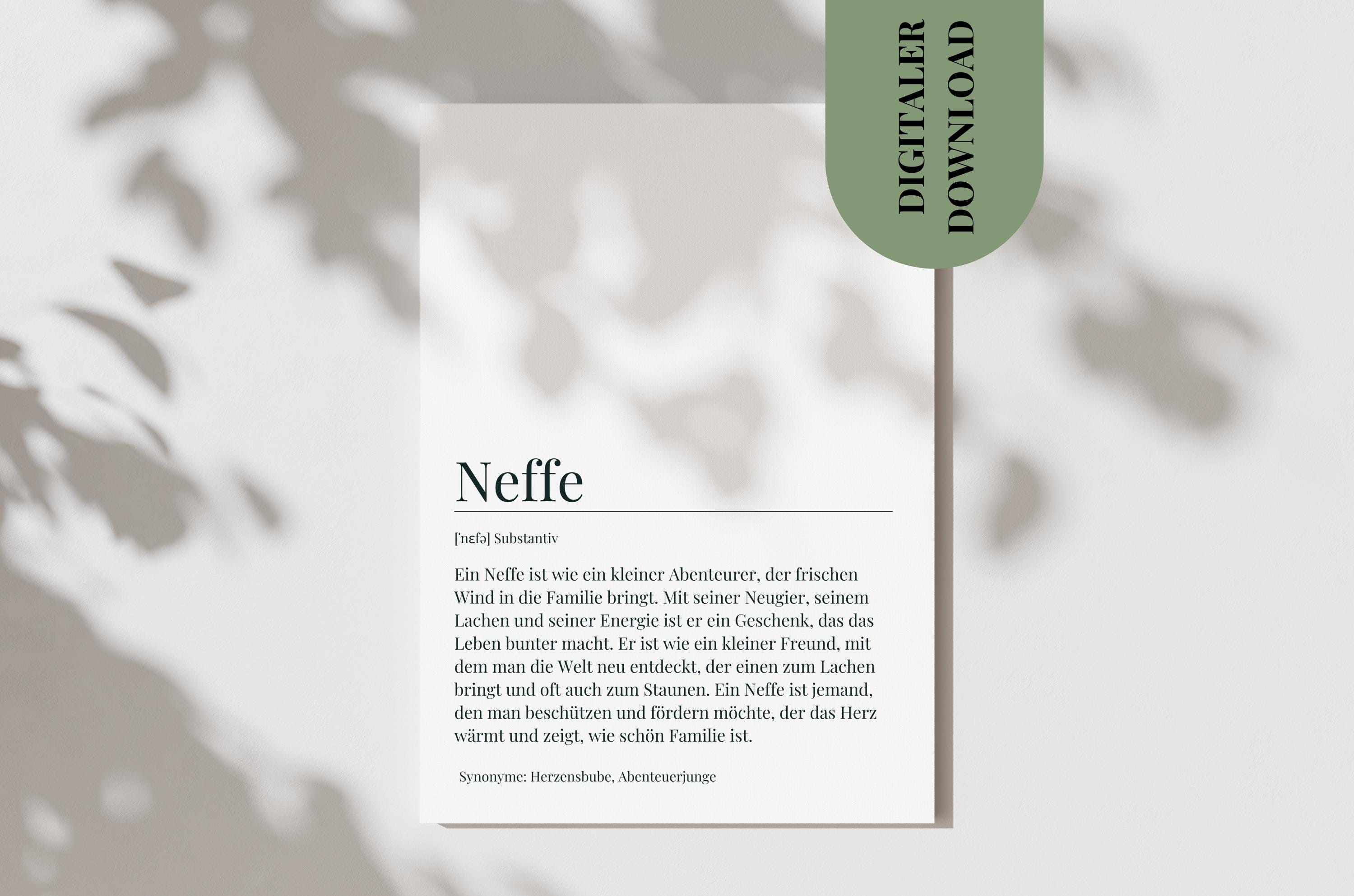 Postkarte Neffe Karte Zum Geburtstag Neffe Geburtstagsgeschenk Familie ...