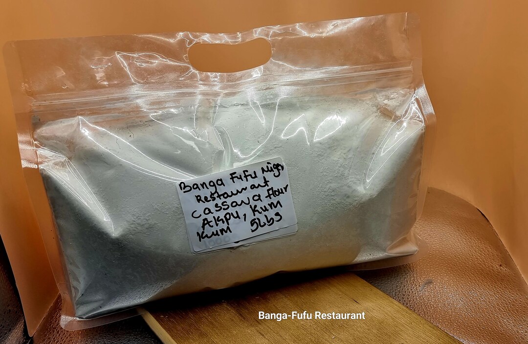 5 Ponds Fermented Cassava Fufu/akpu/fufu/ Kum Kum/freshly Made and ...