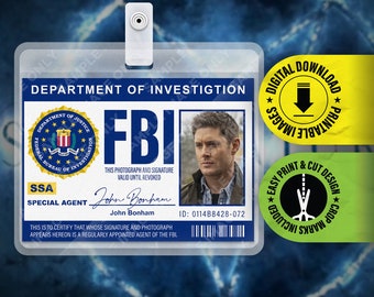 X Files FBI Agent Fox Mulder Dana Scully ID Badge Pack Cosplay ...