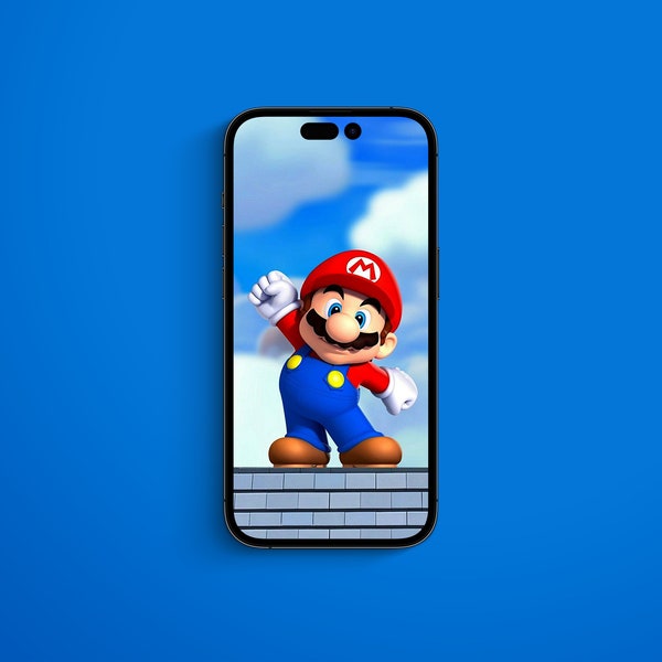 Super Mario iPhone Wallpaper - Etsy