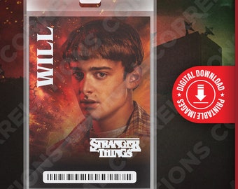PRINTABLE Stranger Things Erica Card Badge TV Show Upside - Etsy
