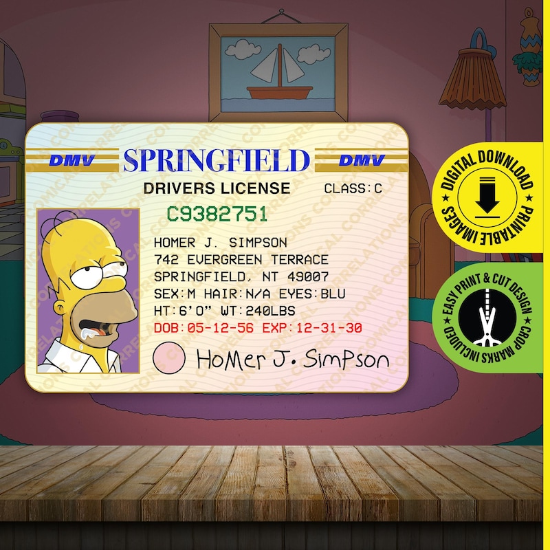 Spongebob Driver License - Etsy