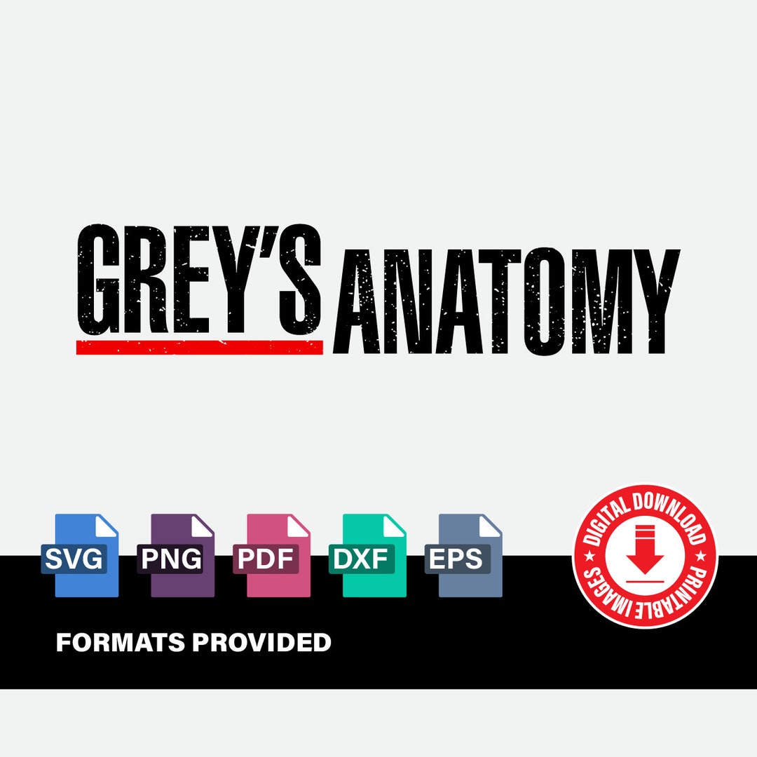 Grey's Anatomy Logo, Grey + Sloan Memorial Hospital Logo, 5 Different ...