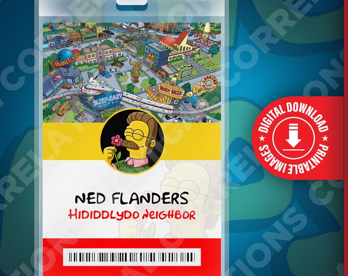Homer Simpson of the Simpsons Springfield Power Plant ID Card Badge ...