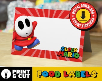 Donkey Kong, Super Mario Food Labels, Candy Signs Instant Download, 3 ...