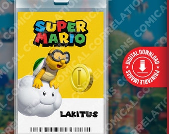 PRINTABLE Super Mario Bros. Movie Mario ID Badge Card, Fun Kids ...