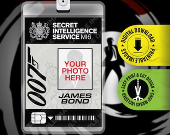 James Bond 007 MI6 / SIS British Secret Intelligence Service ID Badge ...