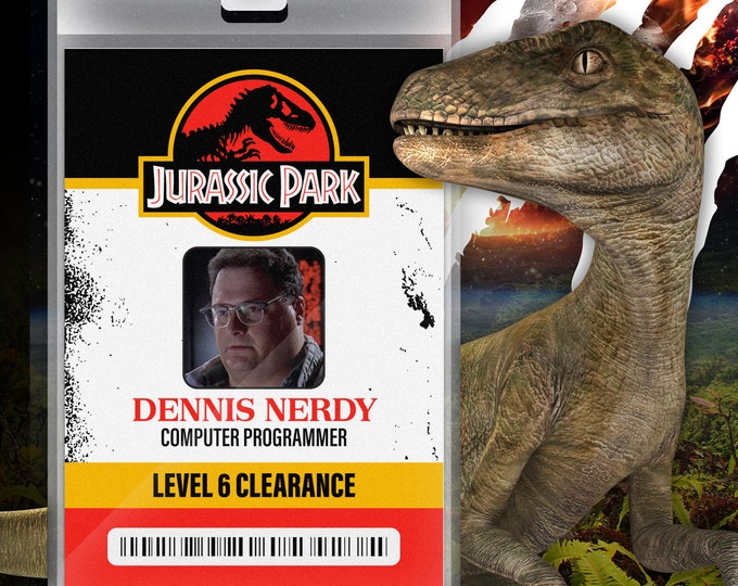 Jurassic Park Ingen ID Badges - Etsy