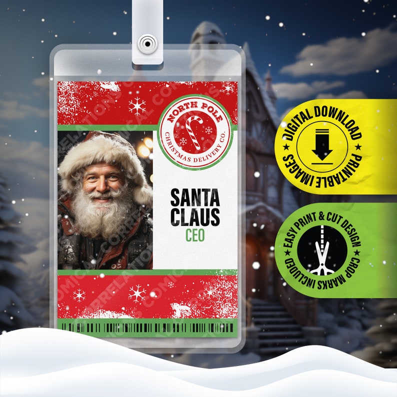 PRINTABLE PDF Santa Claus North Pole Christmas Delivery - Etsy Australia