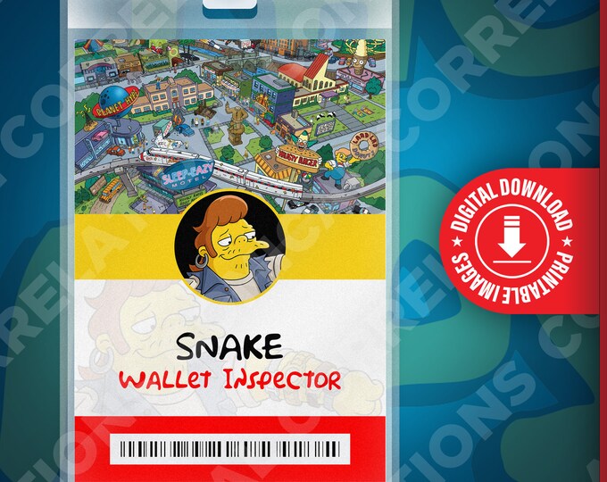 Homer Simpson of the Simpsons Springfield Power Plant ID Card Badge ...