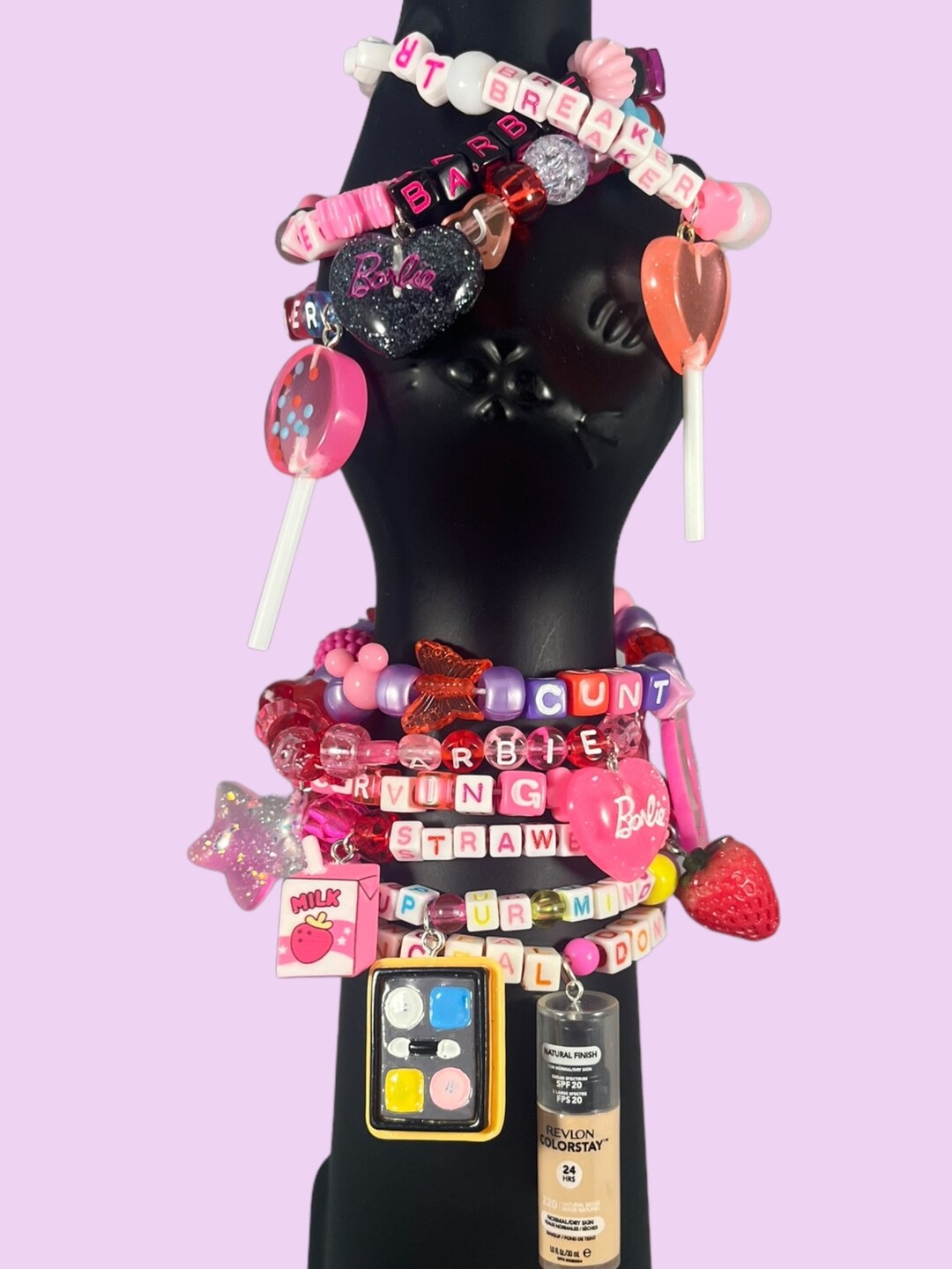 Kandi Singles Bracelets | Girlie Pop Mix - Etsy