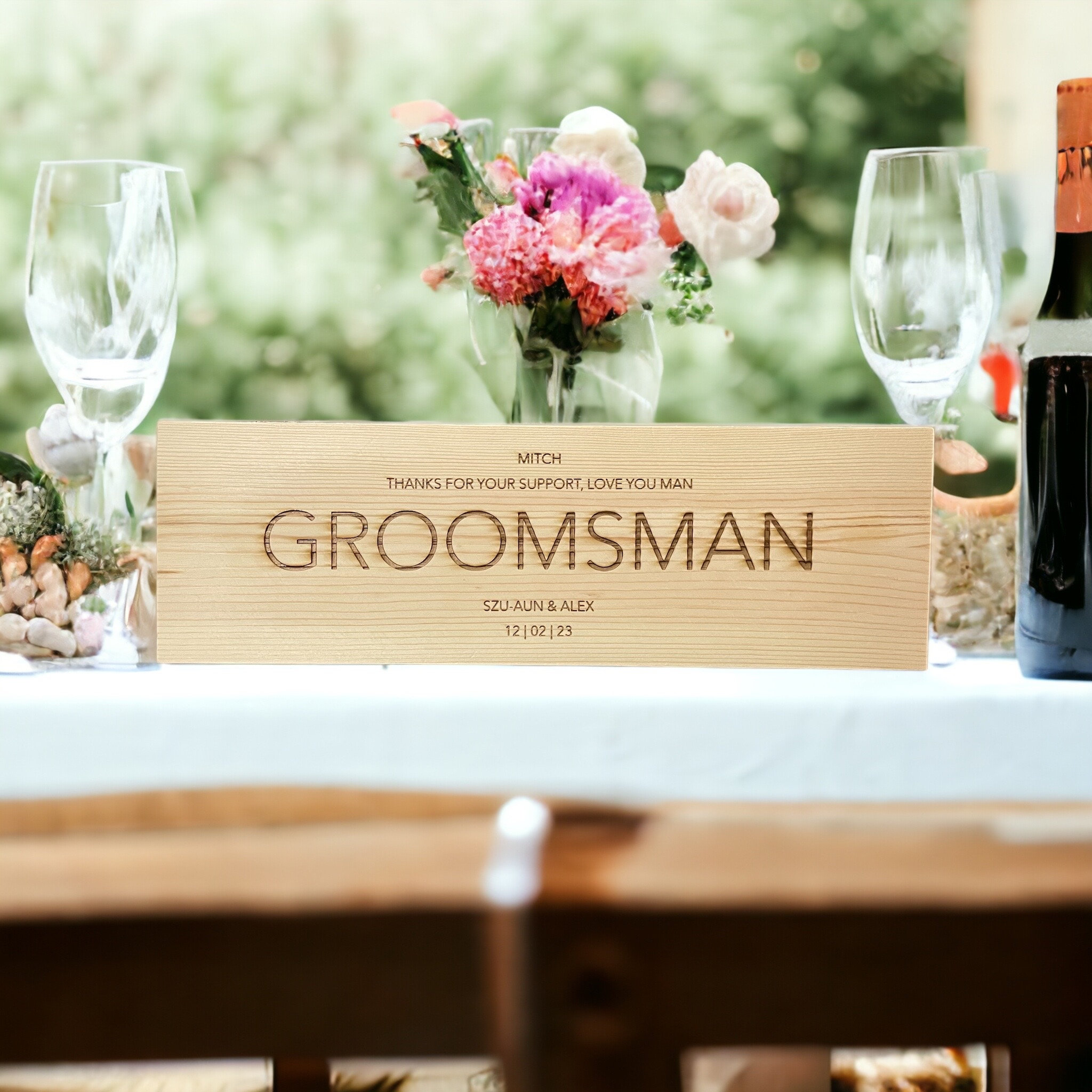 Personalized Wedding Wine Box Ceremony Wedding Custom Champagne Wedding ...