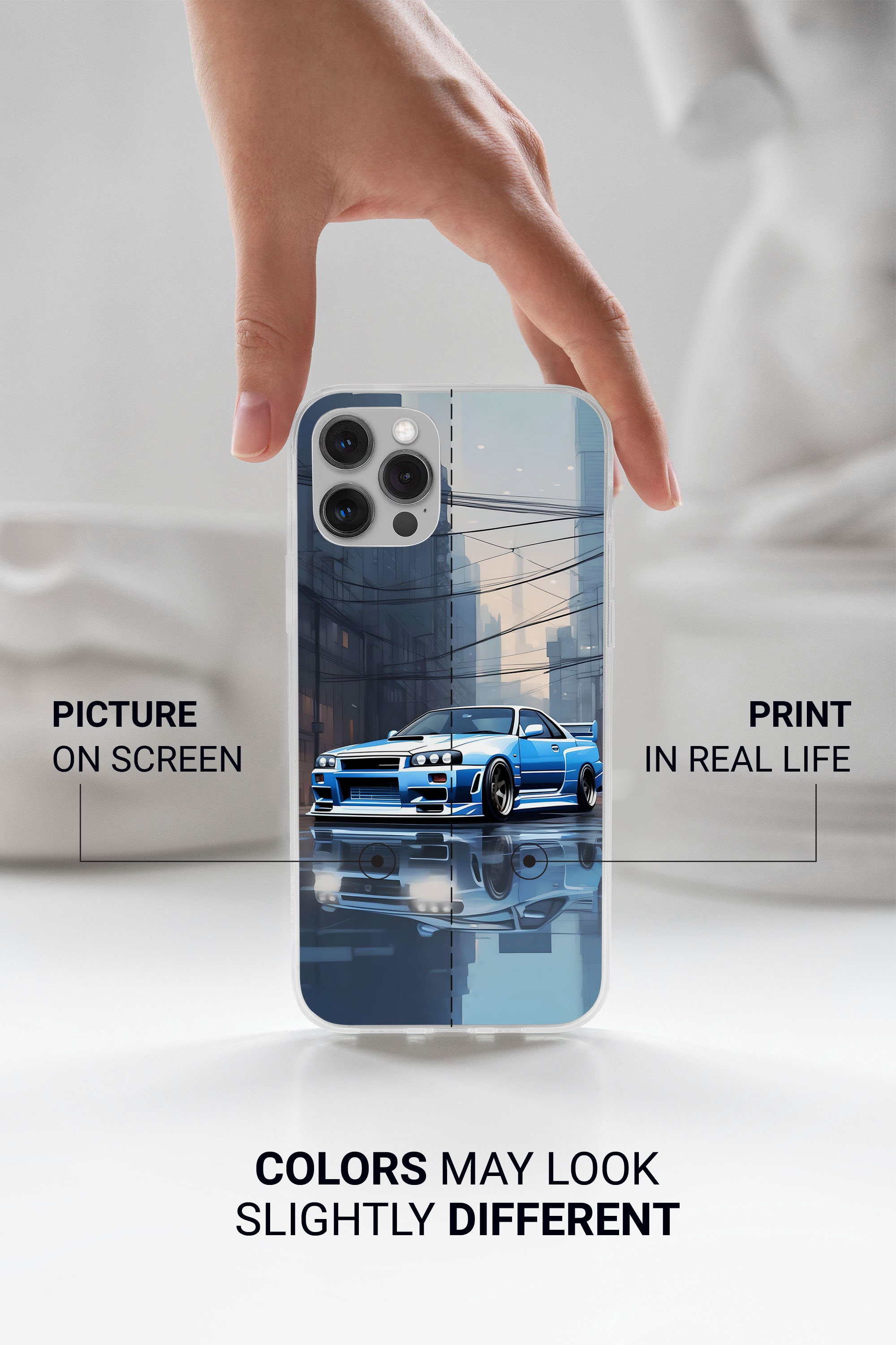 JDM Classic Skyline R34 Drift Car Art Phone Case for iPhone 14 13 Pro ...
