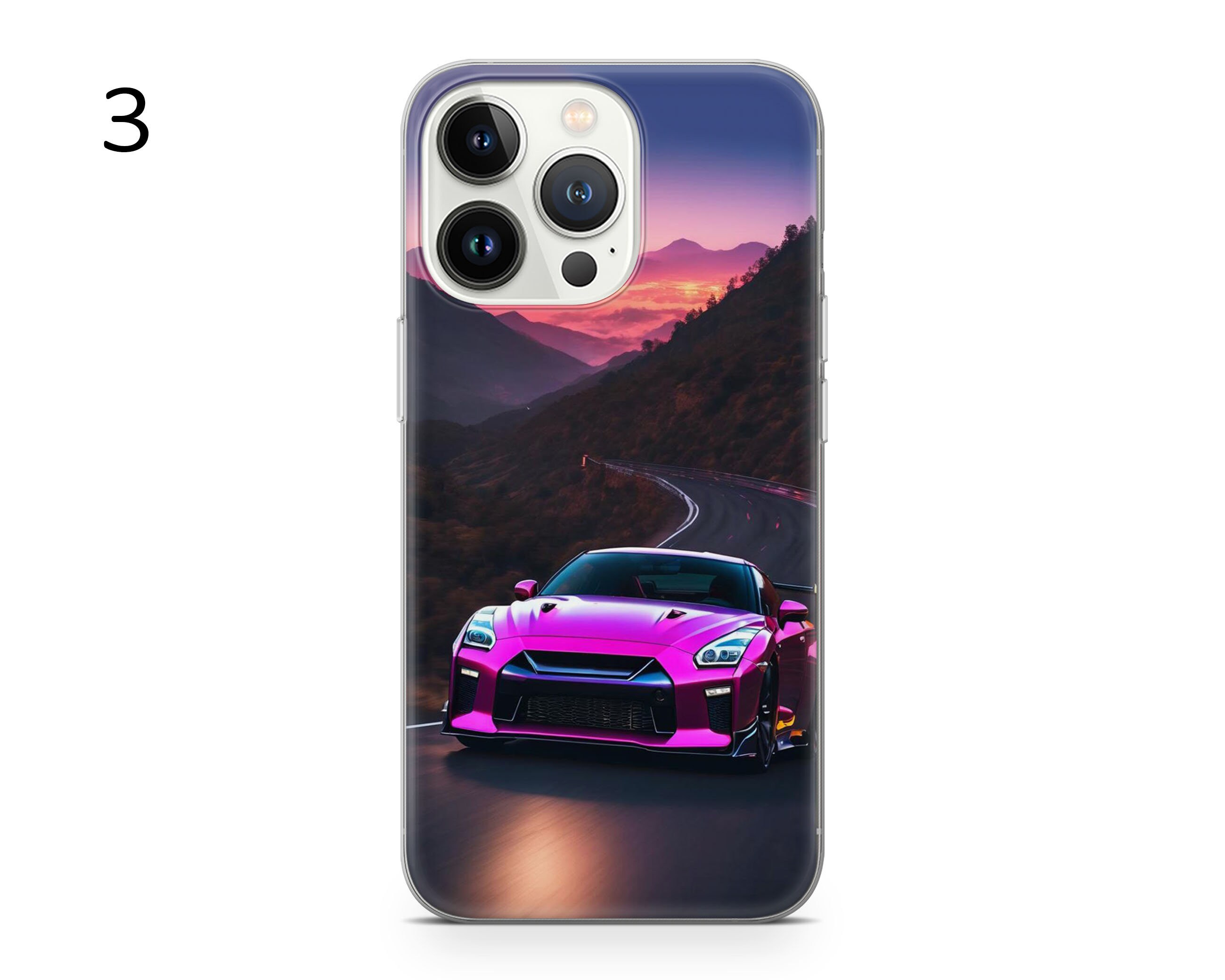 Jdm GTR R35 Neon Tokyo Drift Car Art Phone Case for iPhone 14 13 Pro ...