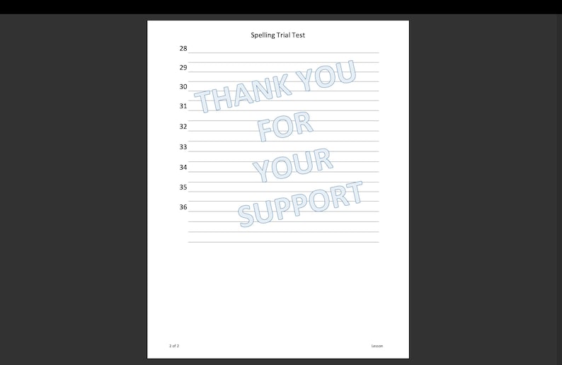 Abeka_5th Grade Spelling Test Template | Lessons 42, 87, 132 - Etsy