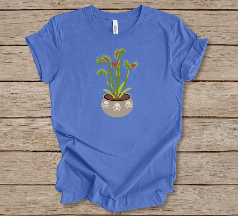 Venus Fly Trap T-shirt, Carnivorous Plant Shirt, Carnivorous Plant Gift, Gothic Plant Tee ...