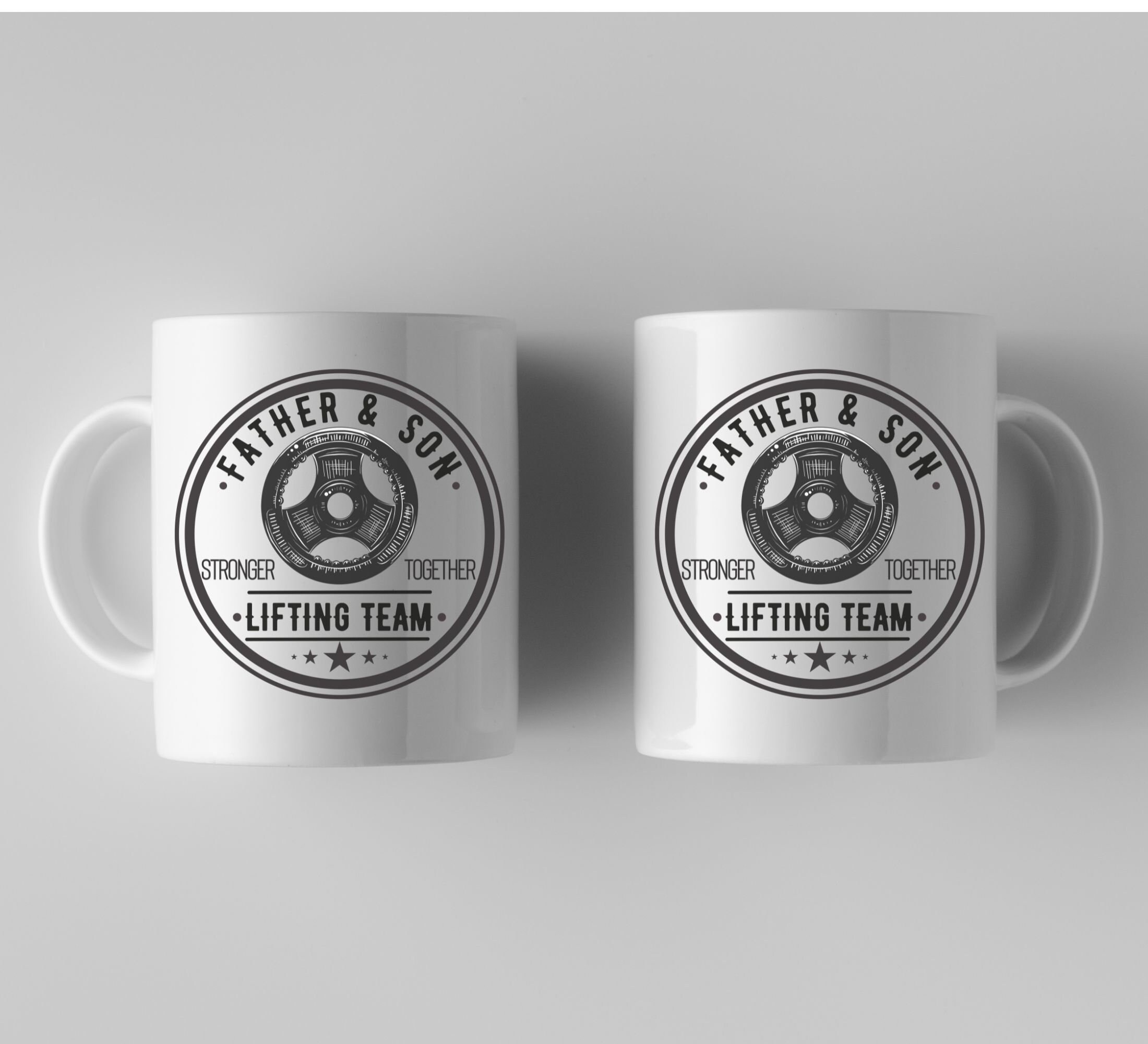 Father Son Lifting Team Svg Png, Powerlifting Father Son Png ...