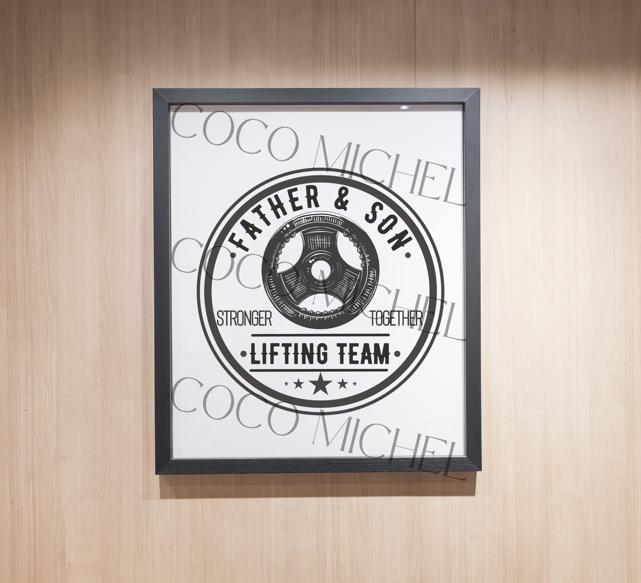 Father Son Lifting Team Svg Png, Powerlifting Father Son Png ...