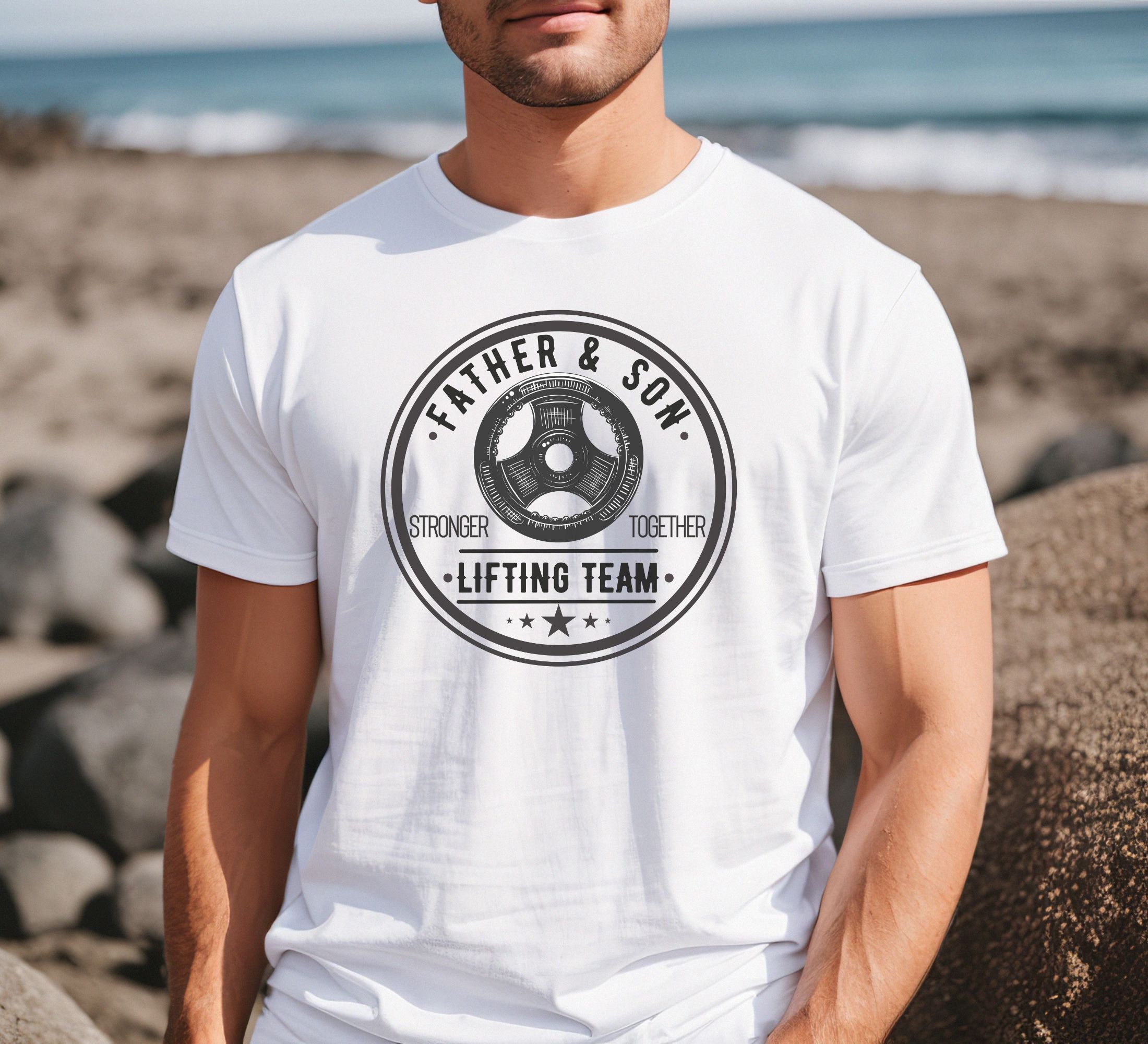 Father Son Lifting Team Shirt, Matching Father & Son Fitness Shirt, Fit ...