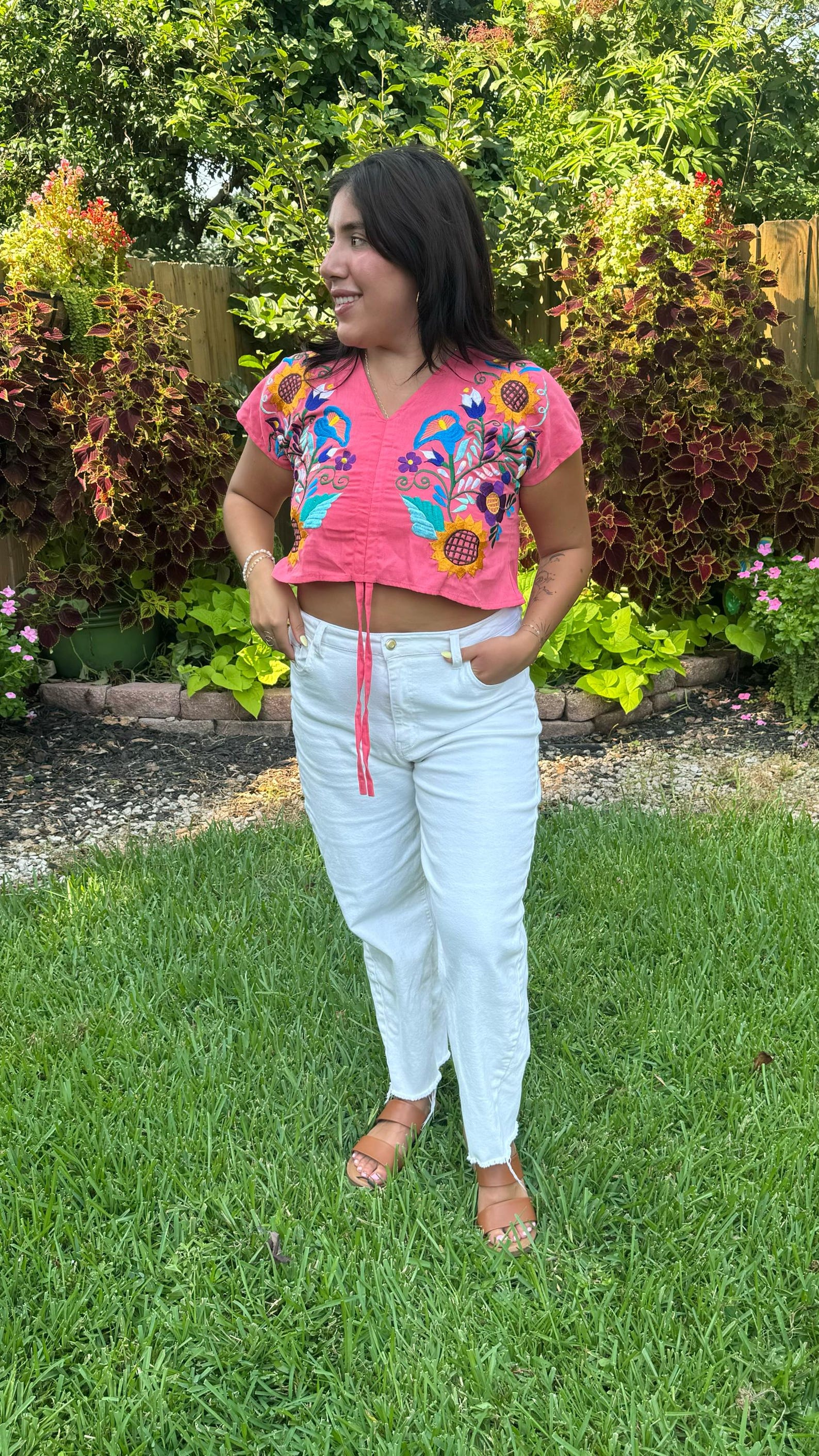 Mexican Embroidered Crop Top - Etsy