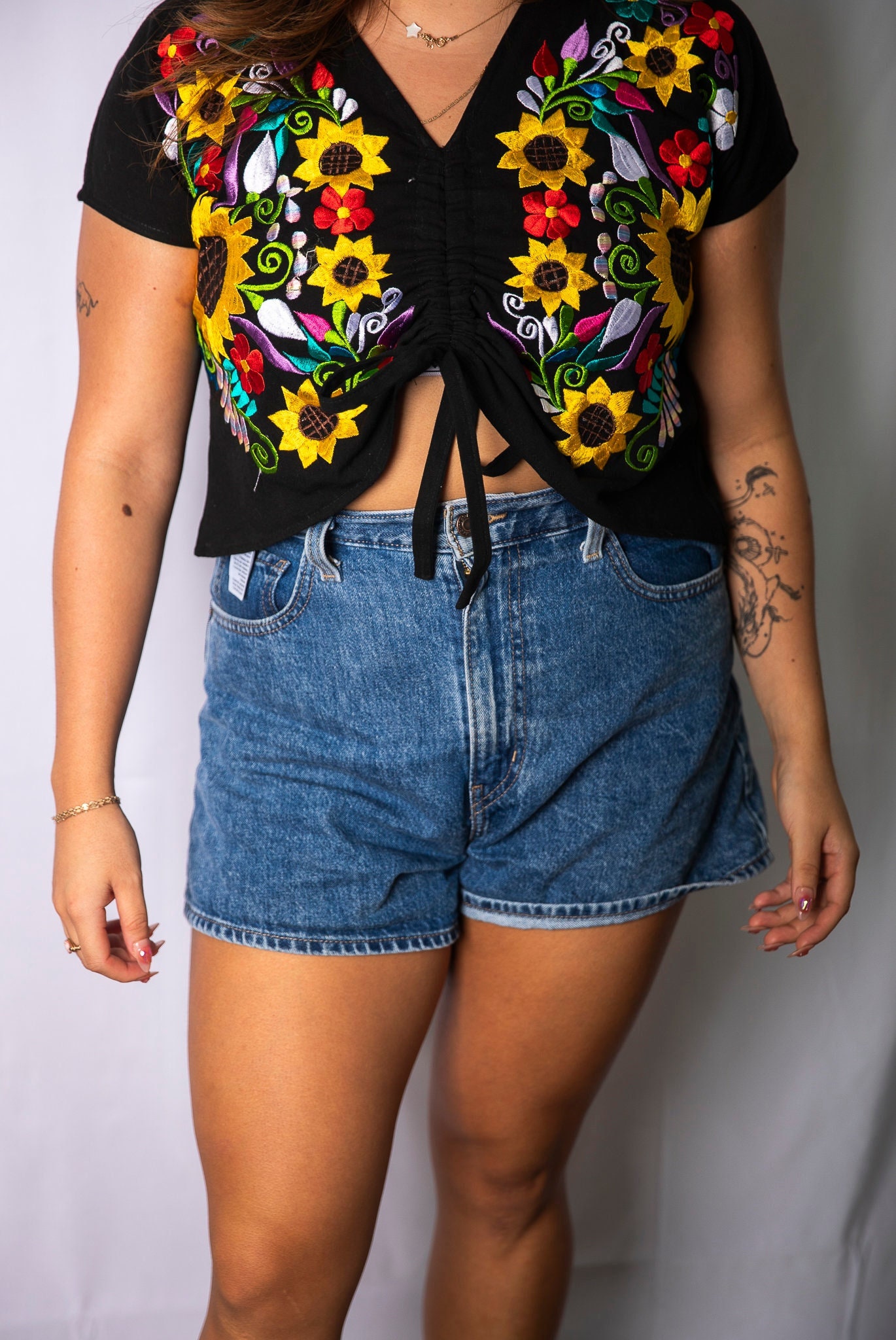 Mexican Embroidered Crop Top - Etsy