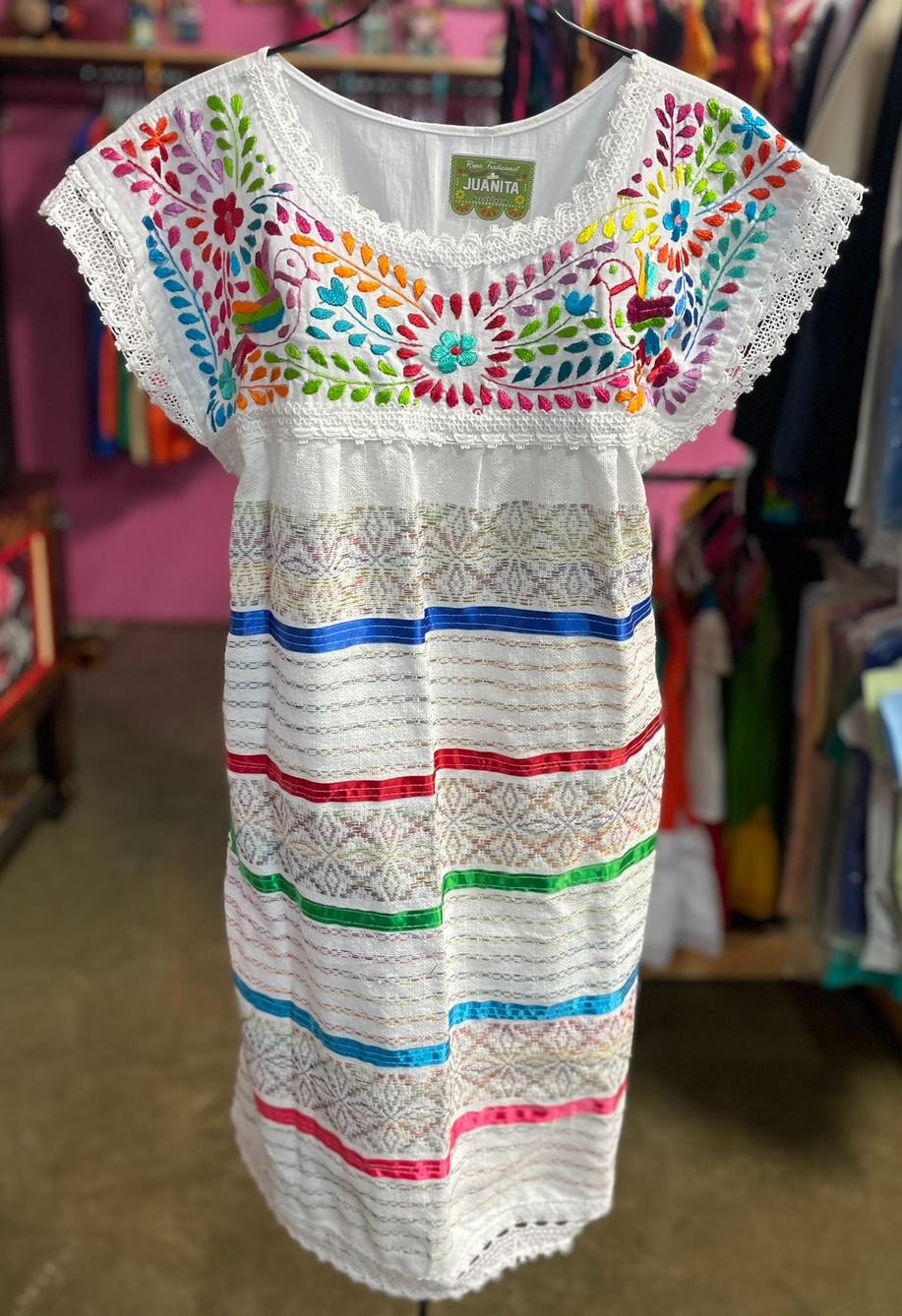 Mexican Embroidered Dress - Etsy