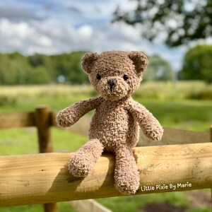 Bernie the Bear - Low-sew Crochet Bear Pattern - Easy Plush Teddy PDF ...