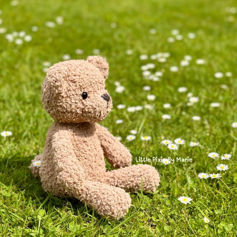 Bernie the Bear - Low-sew Crochet Bear Pattern - Easy Plush Teddy PDF ...