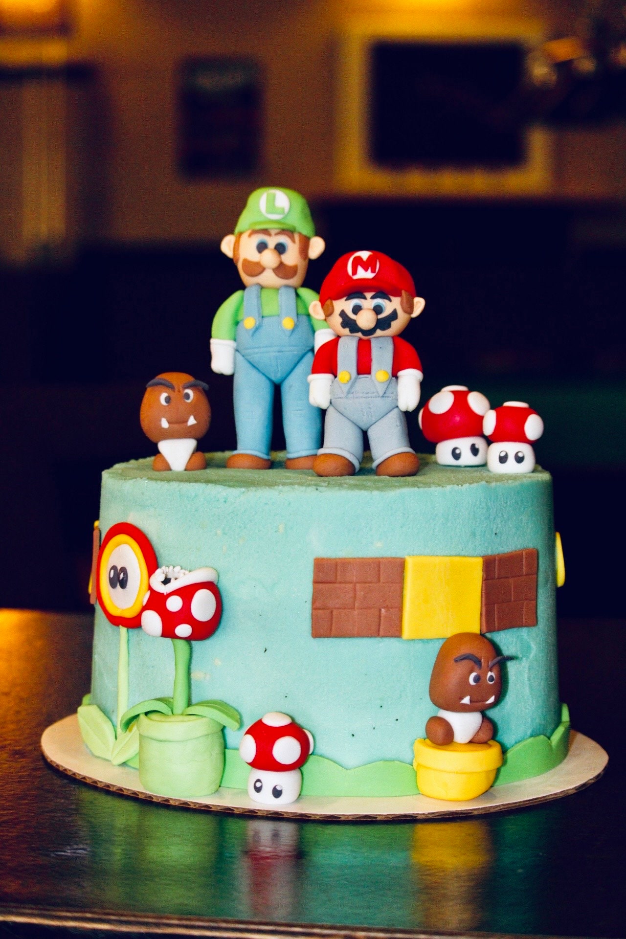 Super Mario Fondant Cake Toppers - Etsy
