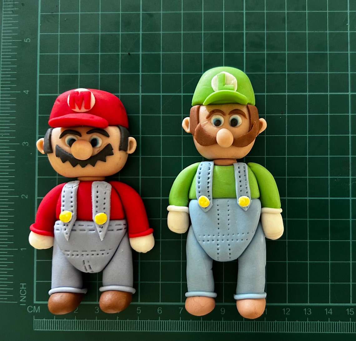 Super Mario Fondant Cake Toppers - Etsy