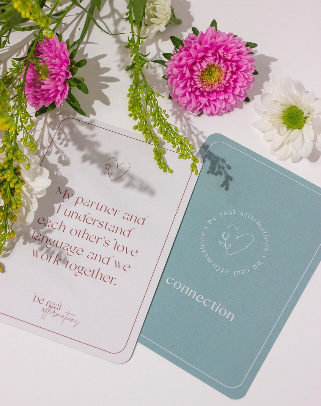 Connection Affirmation Cards large - Etsy