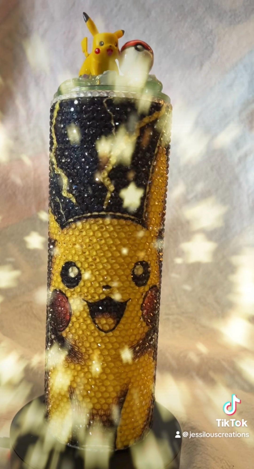 Rhinestone Pokémon Tumbler - Etsy