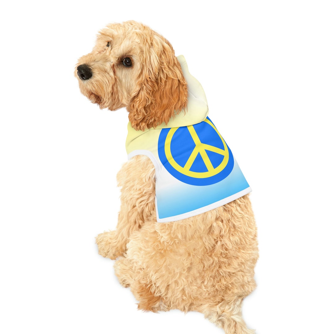 Peace Sign Dog Hoodie - Etsy