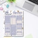 Digital Printable Floral Daily Planner Schedule | Downloadable Planner ...