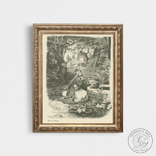 Antique Storybook Art Frog Prince Illustration | 1912 | Vintage Print ...