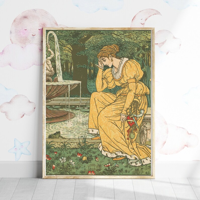 Antique Storybook Art Frog Prince Illustration | 1896 | Vintage Print ...