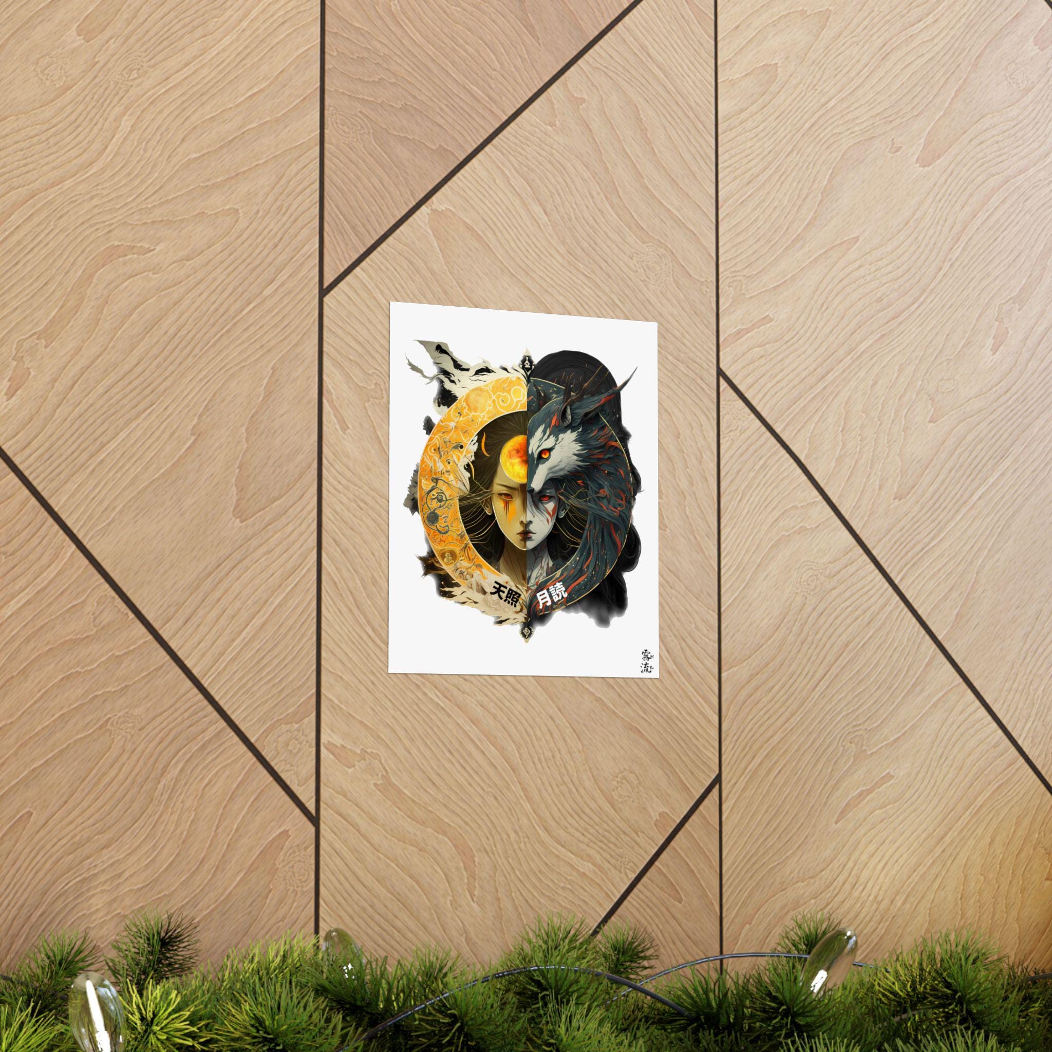 Premium Matte Vertical Poster - Japan Collection -amaterasu & Tsukuyomi ...