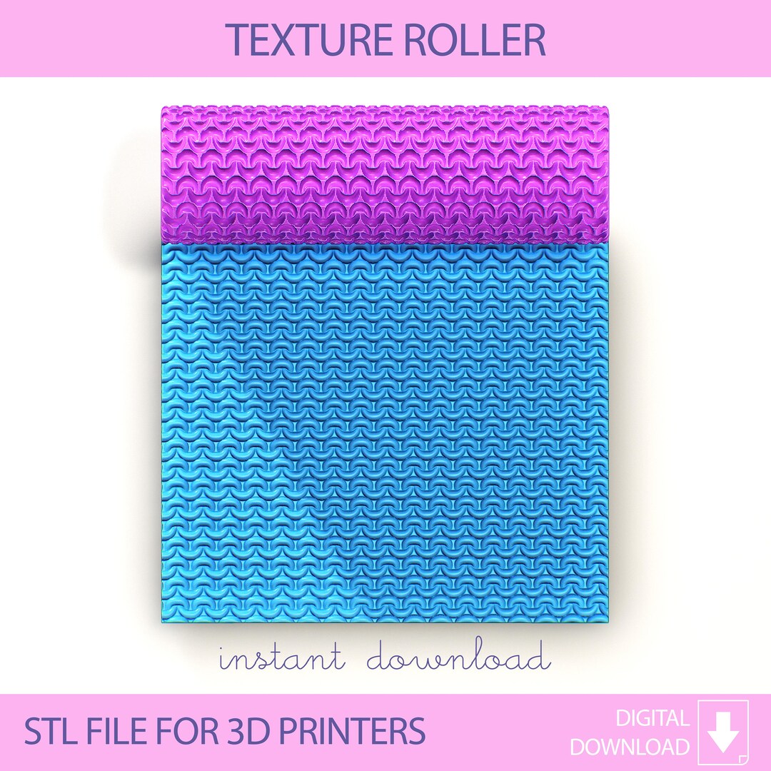 Chaimaille Seamless Polymer Clay Texture Roller, Digital STL File - Etsy