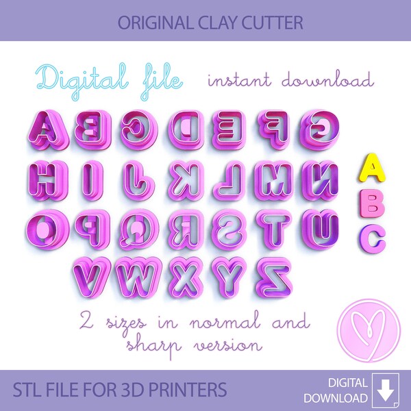 3d Printed Alphabet - Etsy