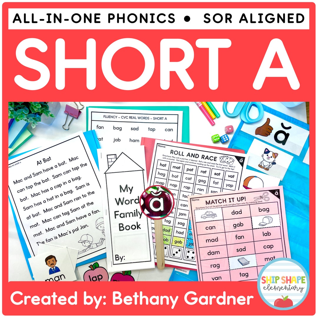 All-in-one SHORT A Phonics Teaching Resource Teaching Slides Printables ...