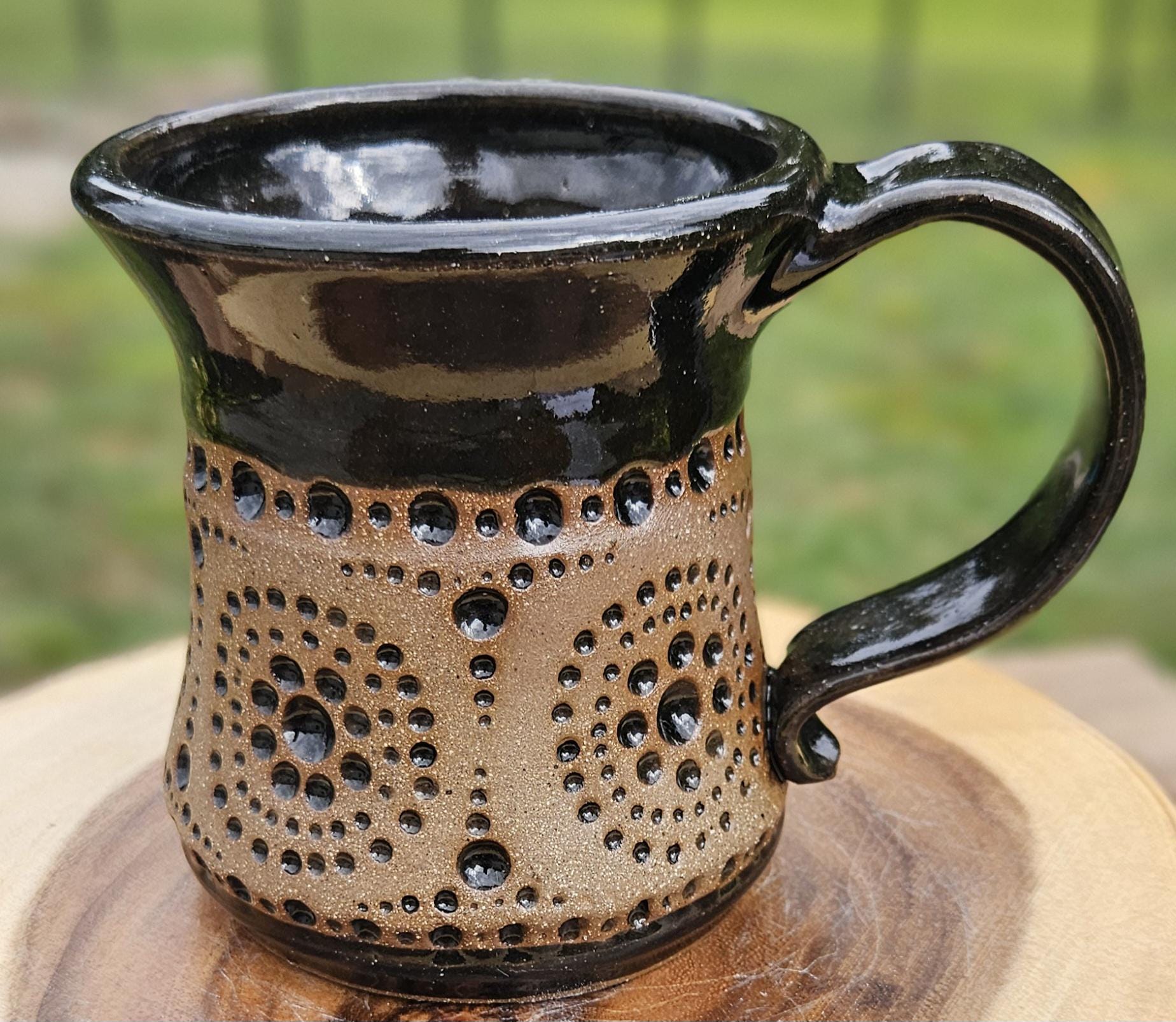 Hand-made Ceramic Mug (tem-tem Black - LL42) - Etsy