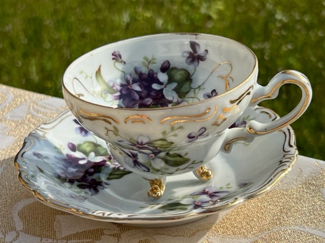 Vintage Yada China Footed Two Piece Demitasse Teacup & Saucer Set ...