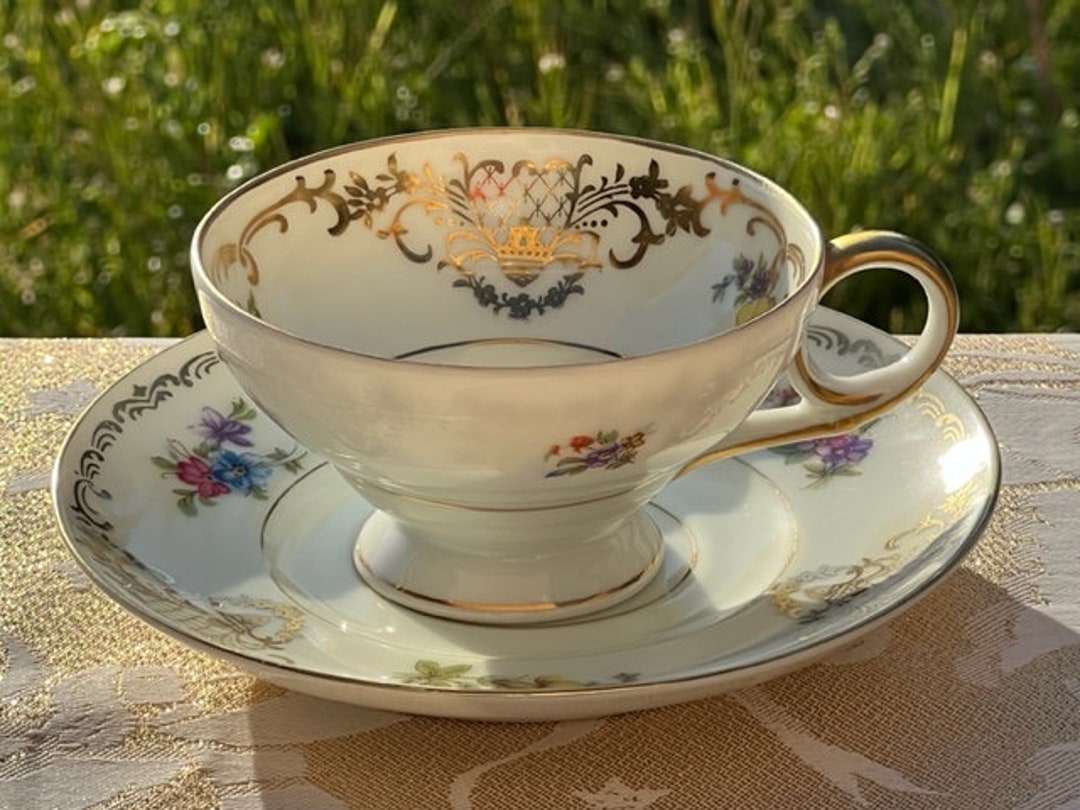 Vintage Sango China Two Piece Demitasse Teacup and Saucer Made in ...