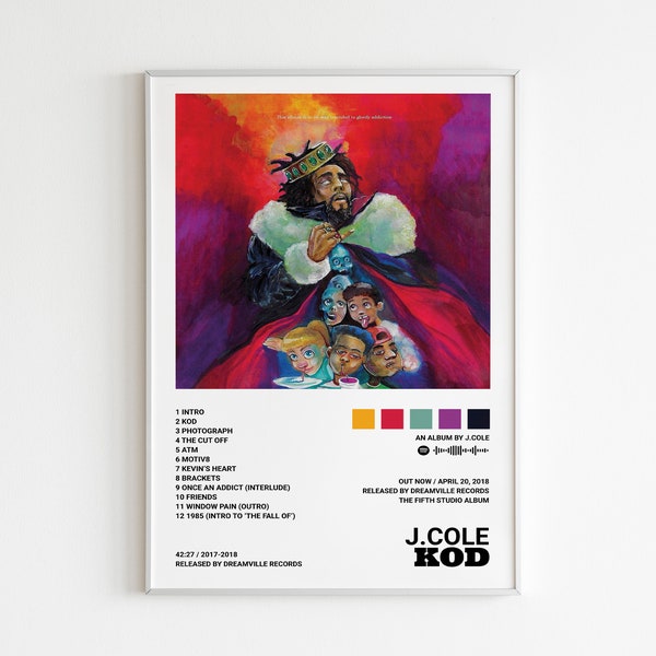 J Cole Kod Album Art - Etsy